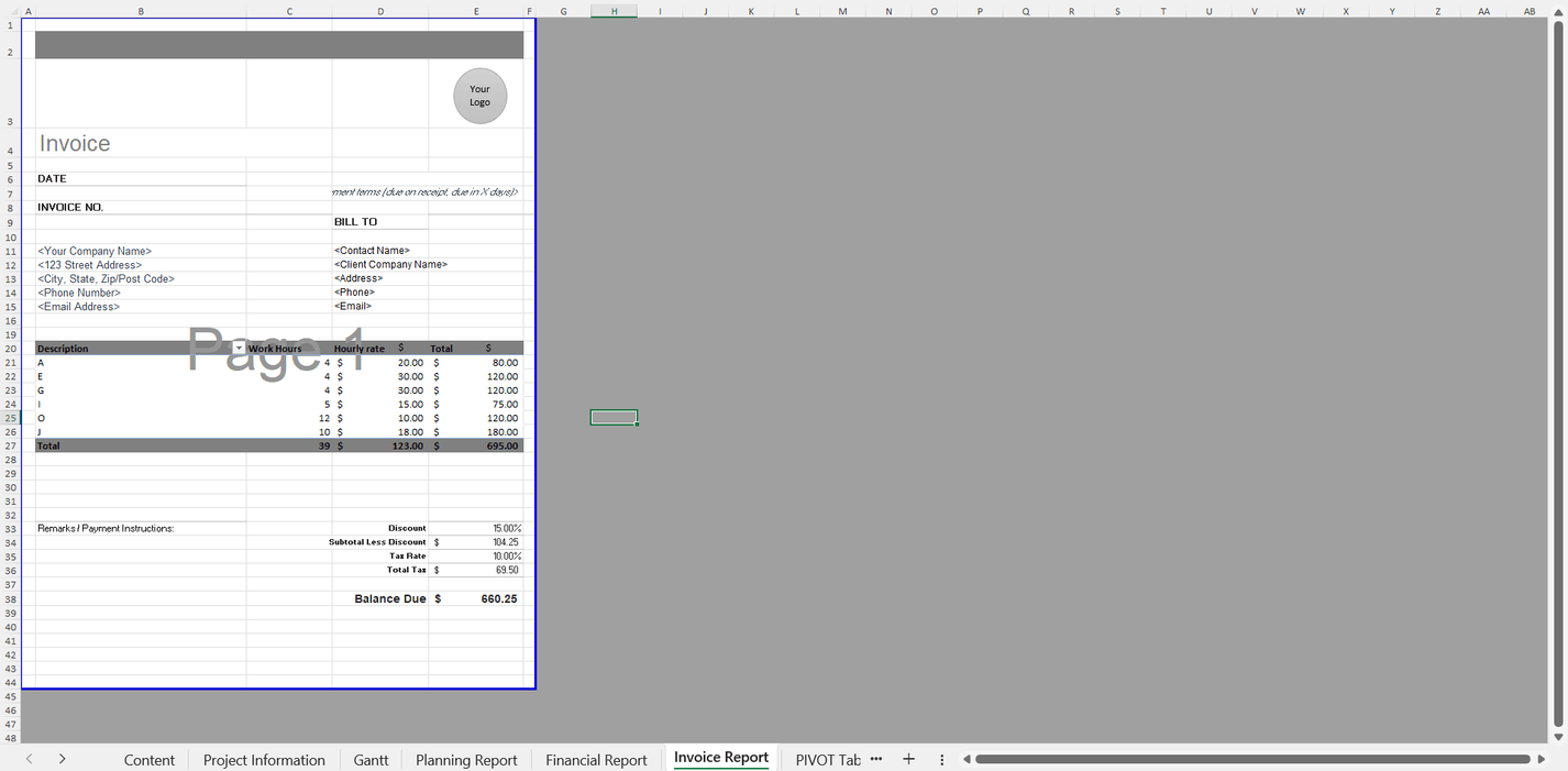 Excel CMMS Template to Download - Work Orders