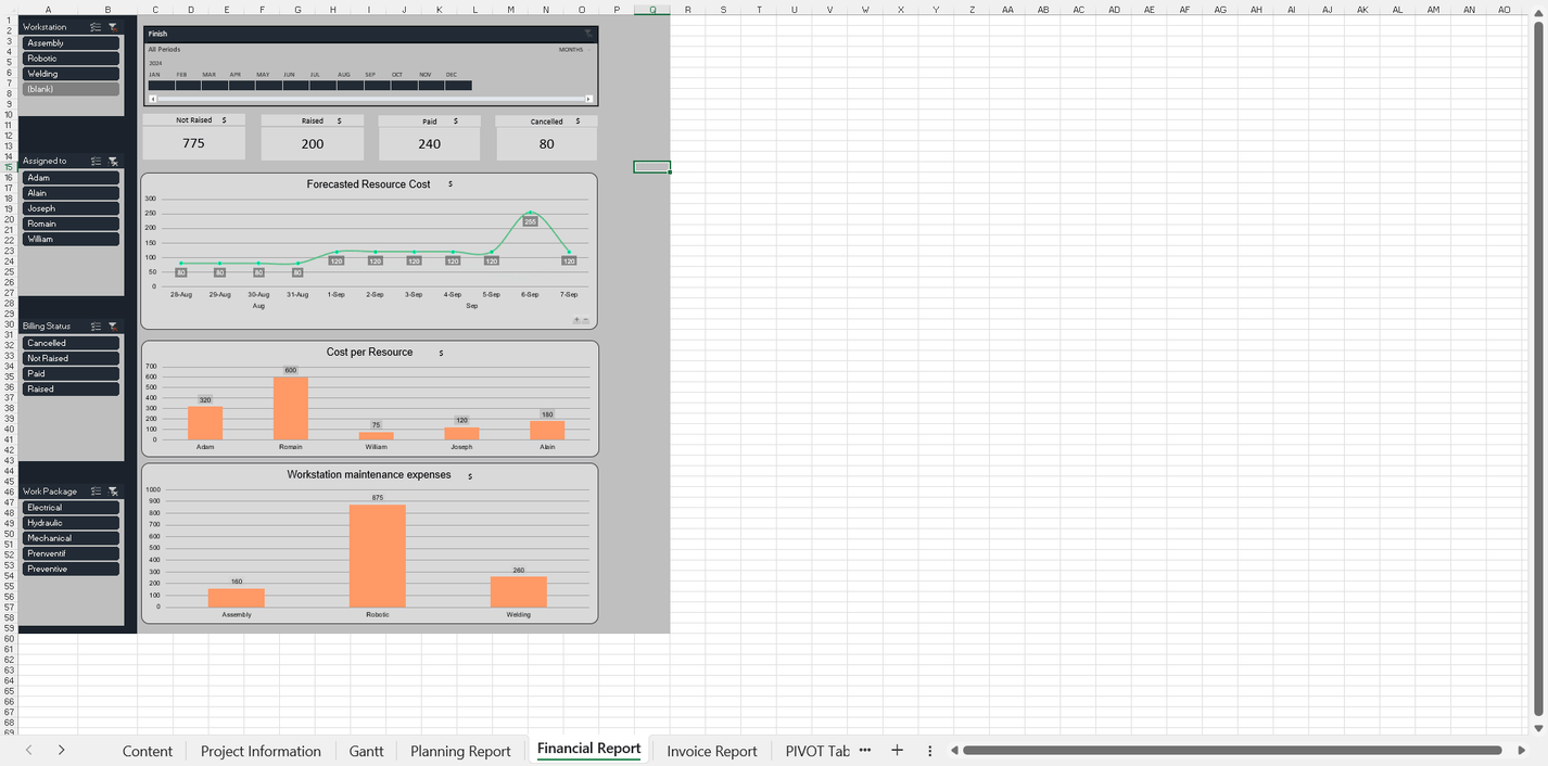 Excel CMMS Template to Download - Work Orders