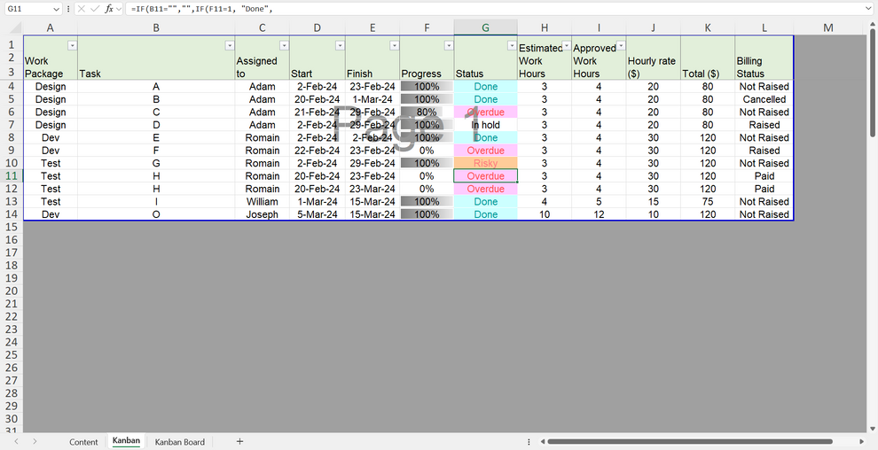 Free Excel Kanban Template to Organize Your Tasks