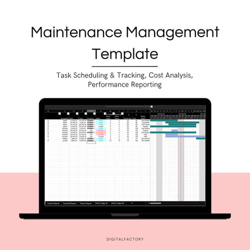 Excel CMMS Template to Download - Work Orders