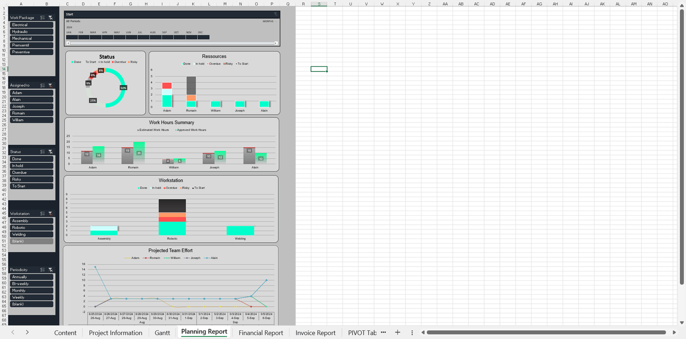 Excel CMMS Template to Download - Work Orders