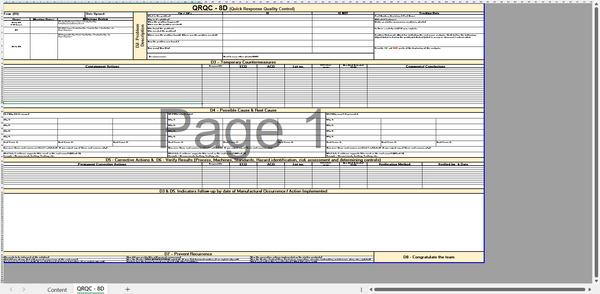 QRQC Excel template to download for free
